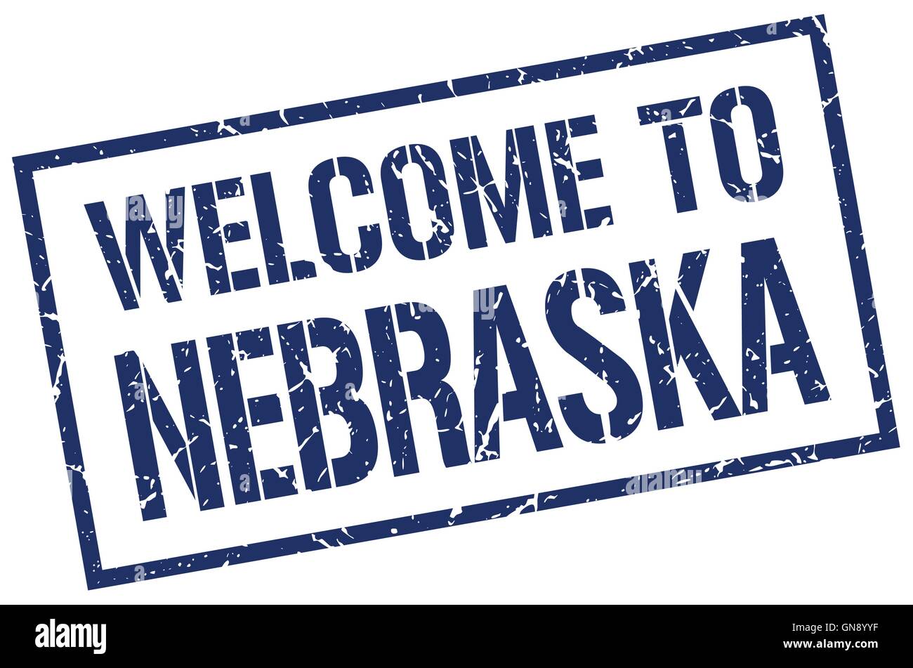 welcome to Nebraska stamp Stock Vector Image & Art - Alamy