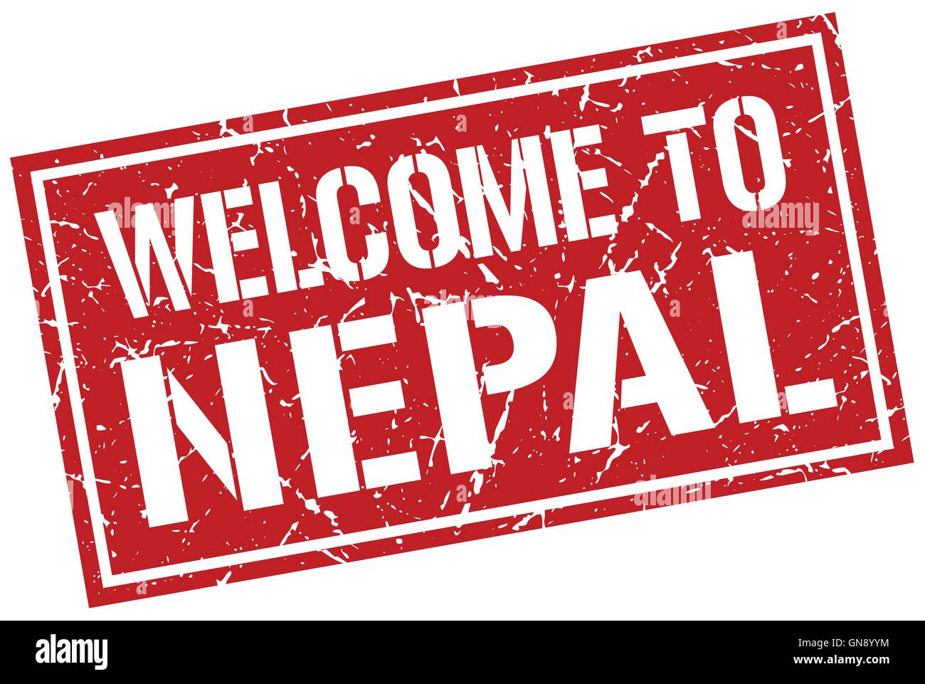 welcome to Nepal stamp Stock Vector Image & Art - Alamy
