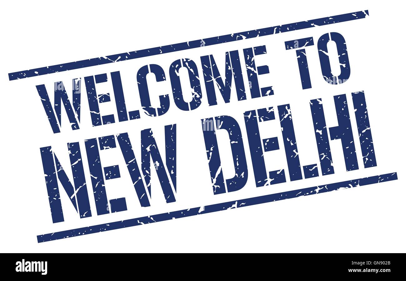 Welcome delhi stamp hi-res stock photography and images - Alamy