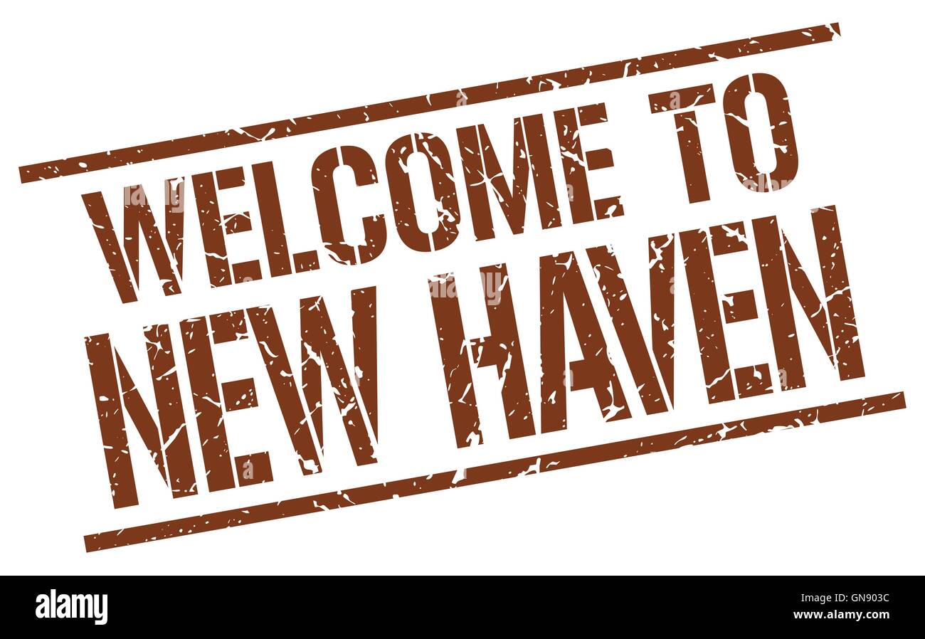 Welcome new haven stamp hi-res stock photography and images - Alamy