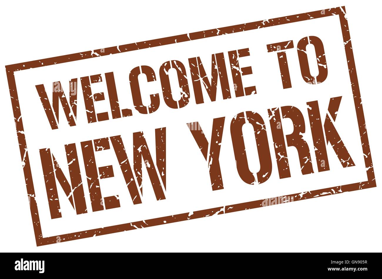 welcome to New York stamp Stock Vector Image & Art - Alamy
