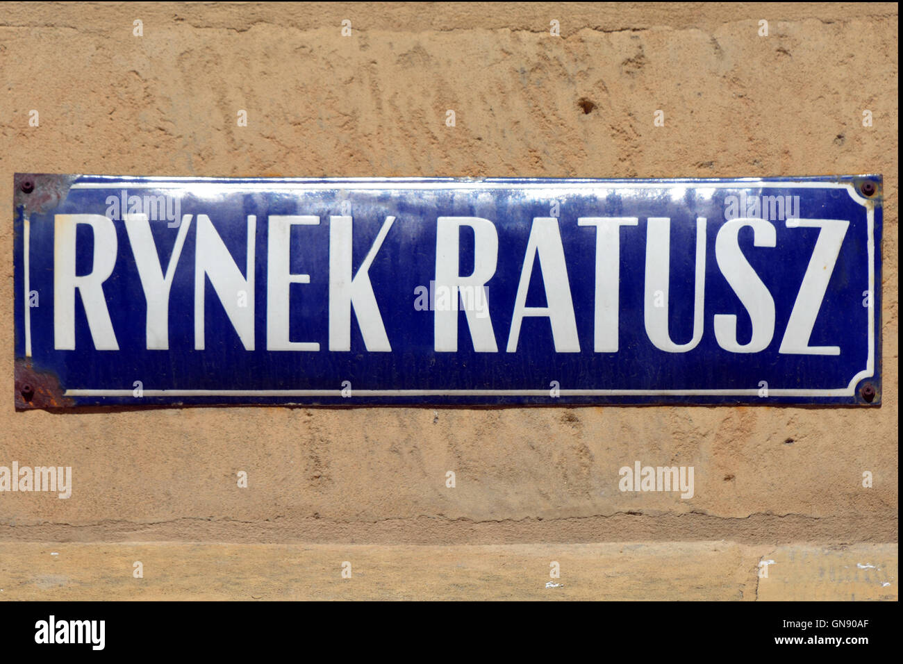 Street sign poland hi-res stock photography and images - Alamy