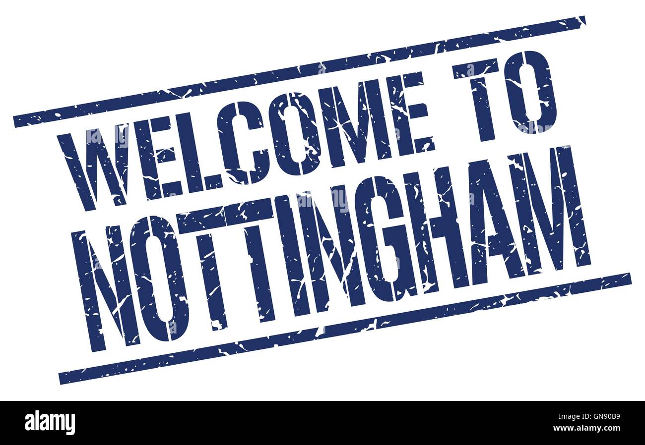 welcome to Nottingham stamp Stock Vector Image & Art - Alamy