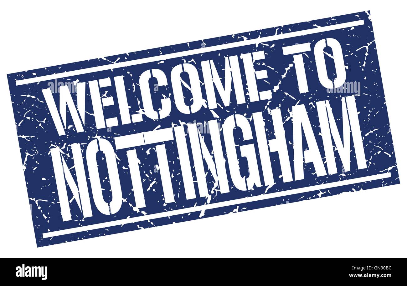 welcome to Nottingham stamp Stock Vector Image & Art - Alamy