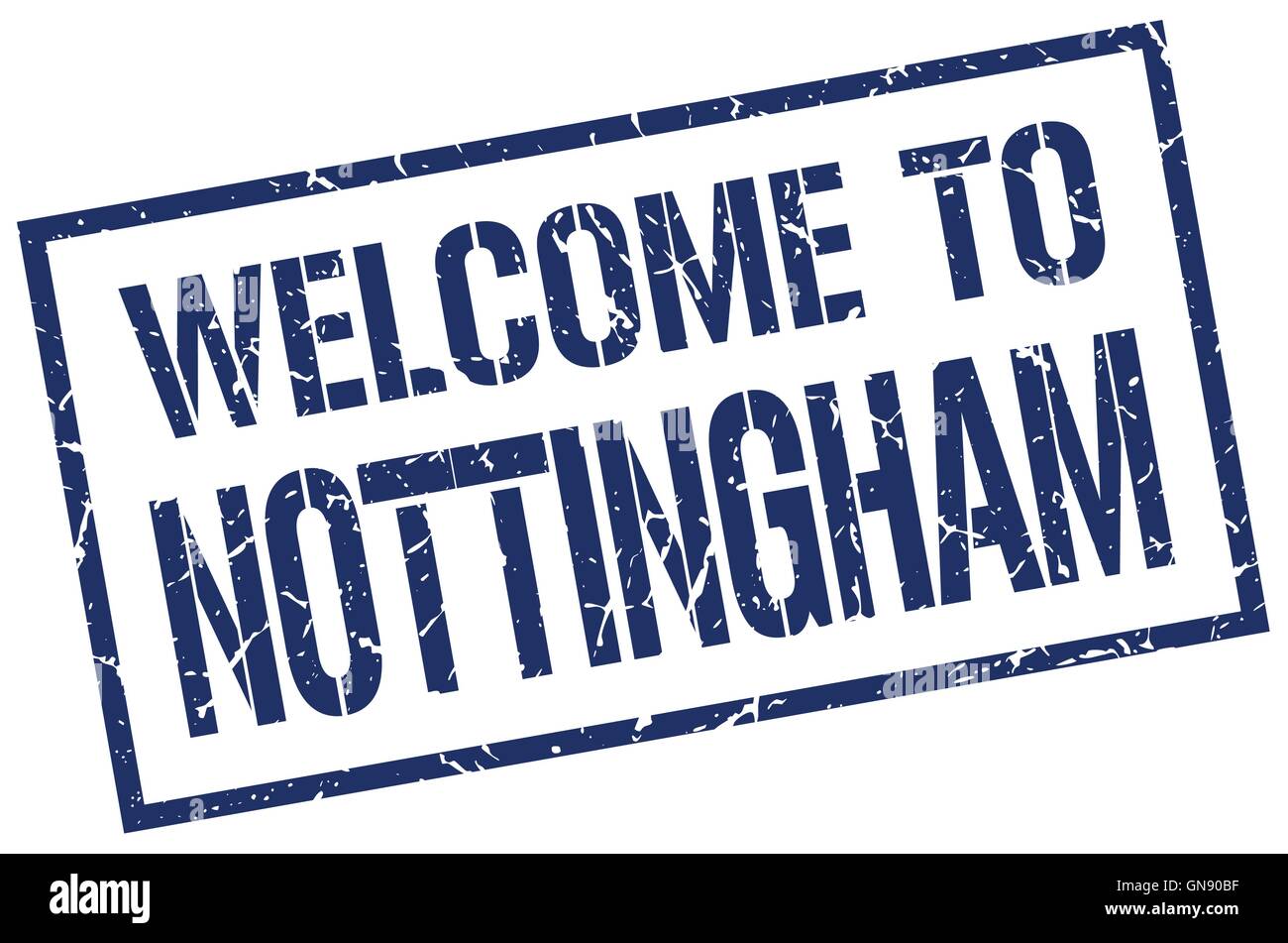 welcome to Nottingham stamp Stock Vector Image & Art - Alamy