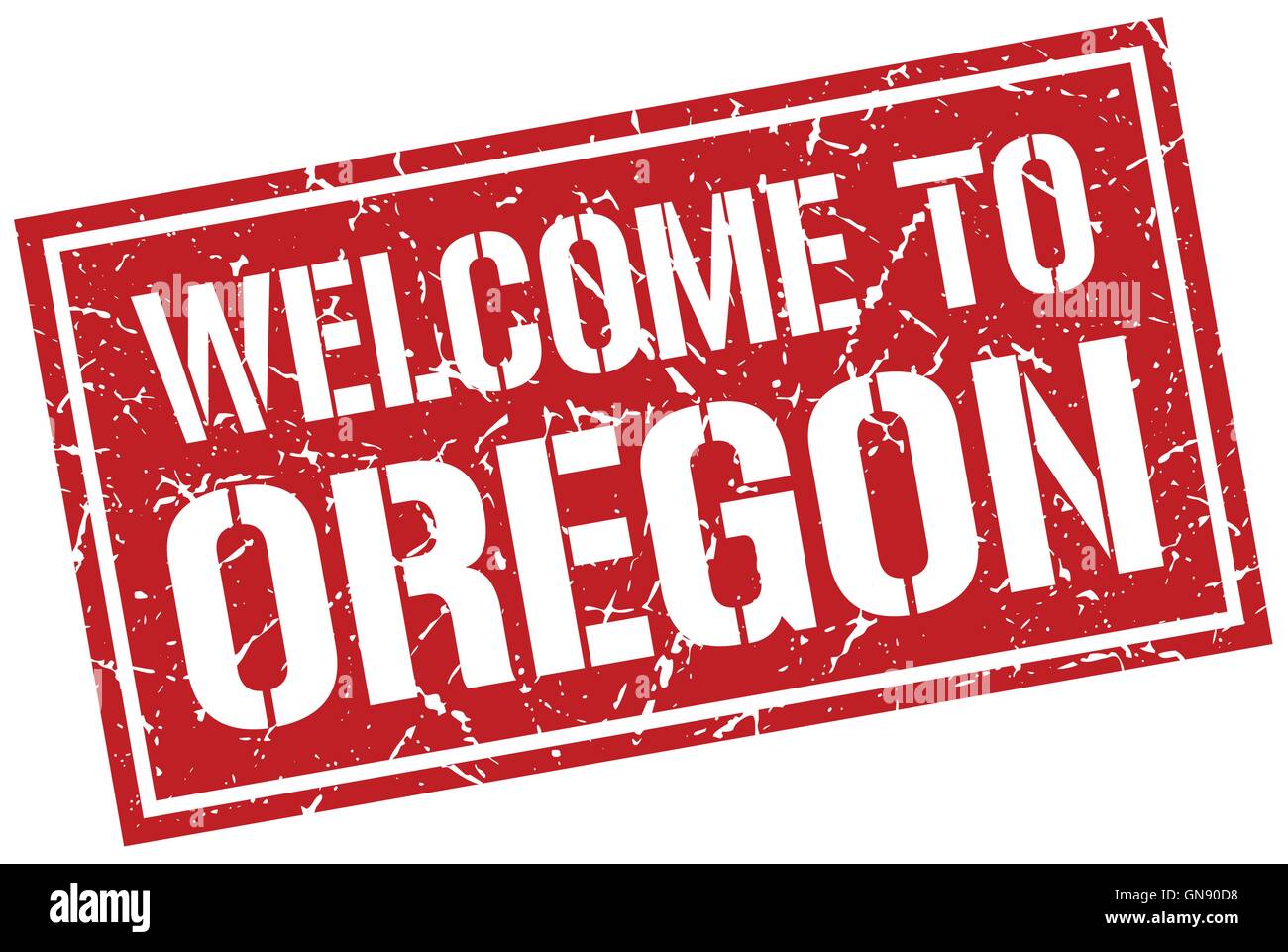 welcome to Oregon stamp Stock Vector Image & Art - Alamy