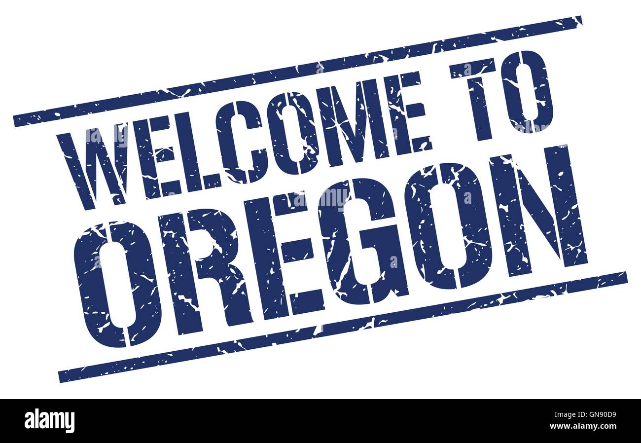 welcome to Oregon stamp Stock Vector Image & Art - Alamy