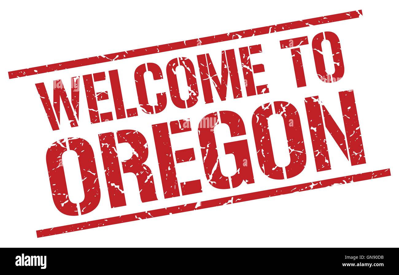 welcome to Oregon stamp Stock Vector Image & Art - Alamy