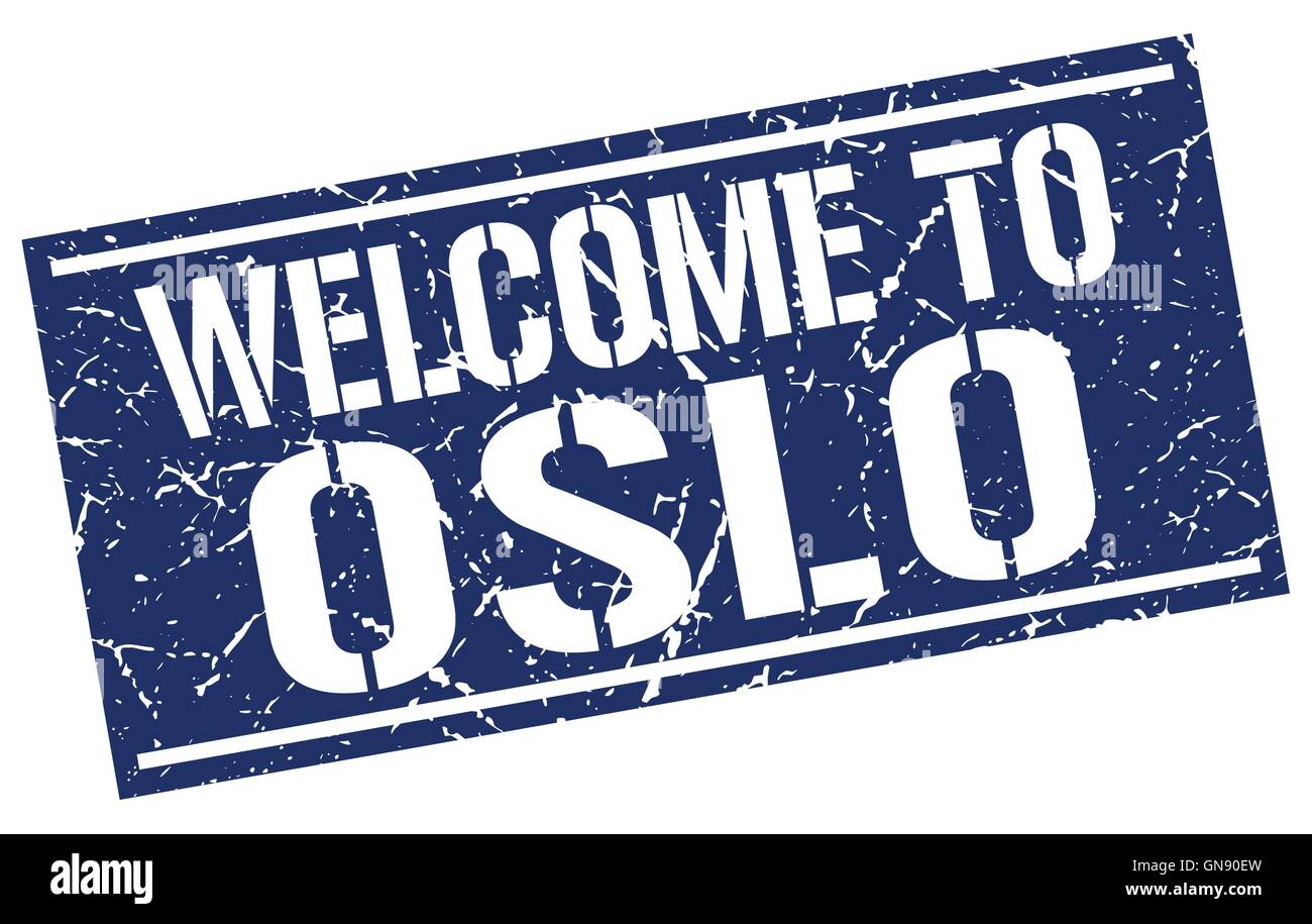 welcome to Oslo stamp Stock Vector Image & Art - Alamy