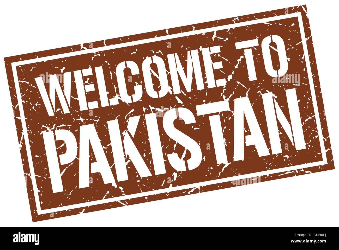 welcome to Pakistan stamp Stock Vector Image & Art - Alamy