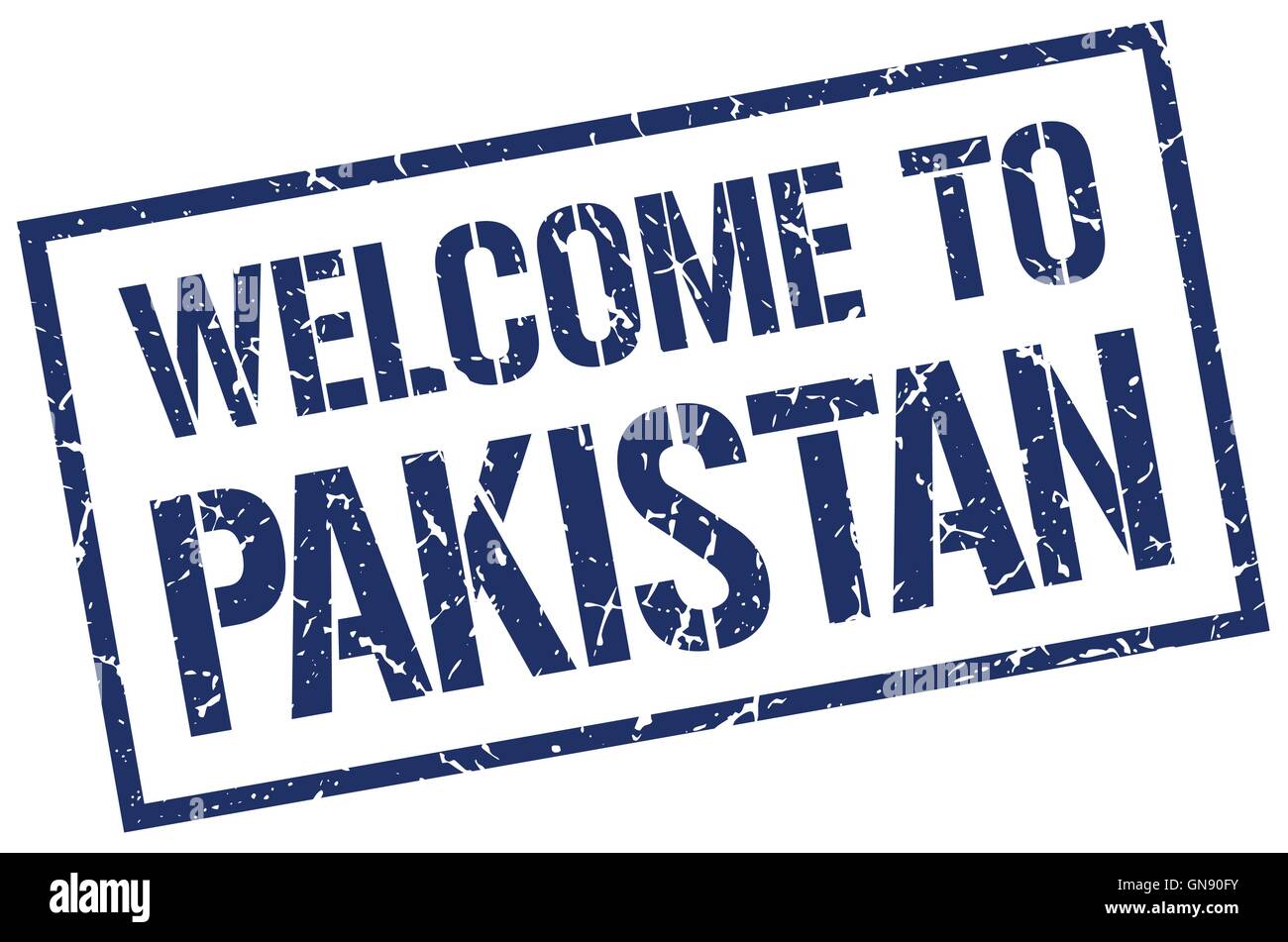 welcome to Pakistan stamp Stock Vector Image & Art - Alamy