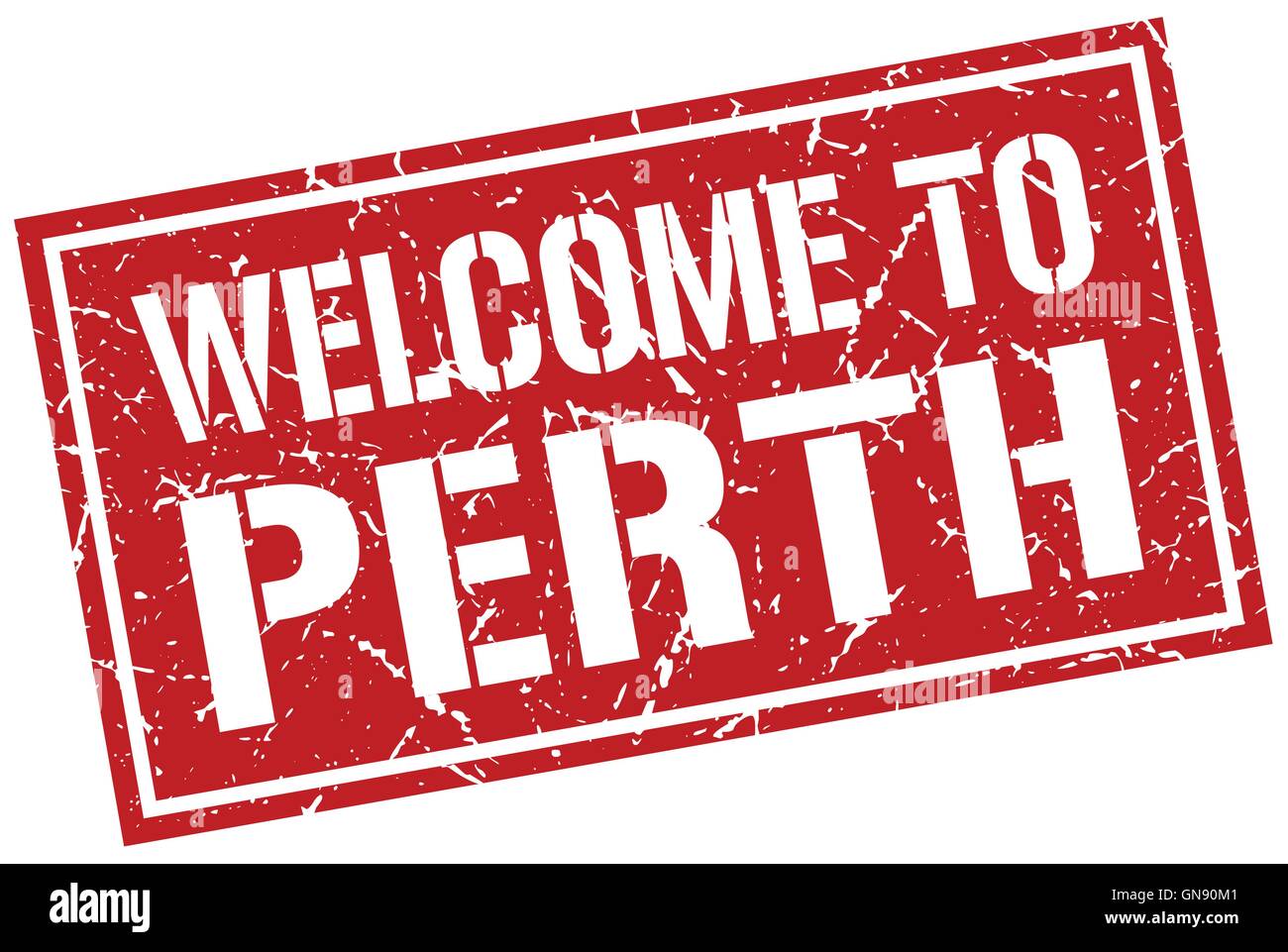 welcome to Perth stamp Stock Vector Image & Art - Alamy