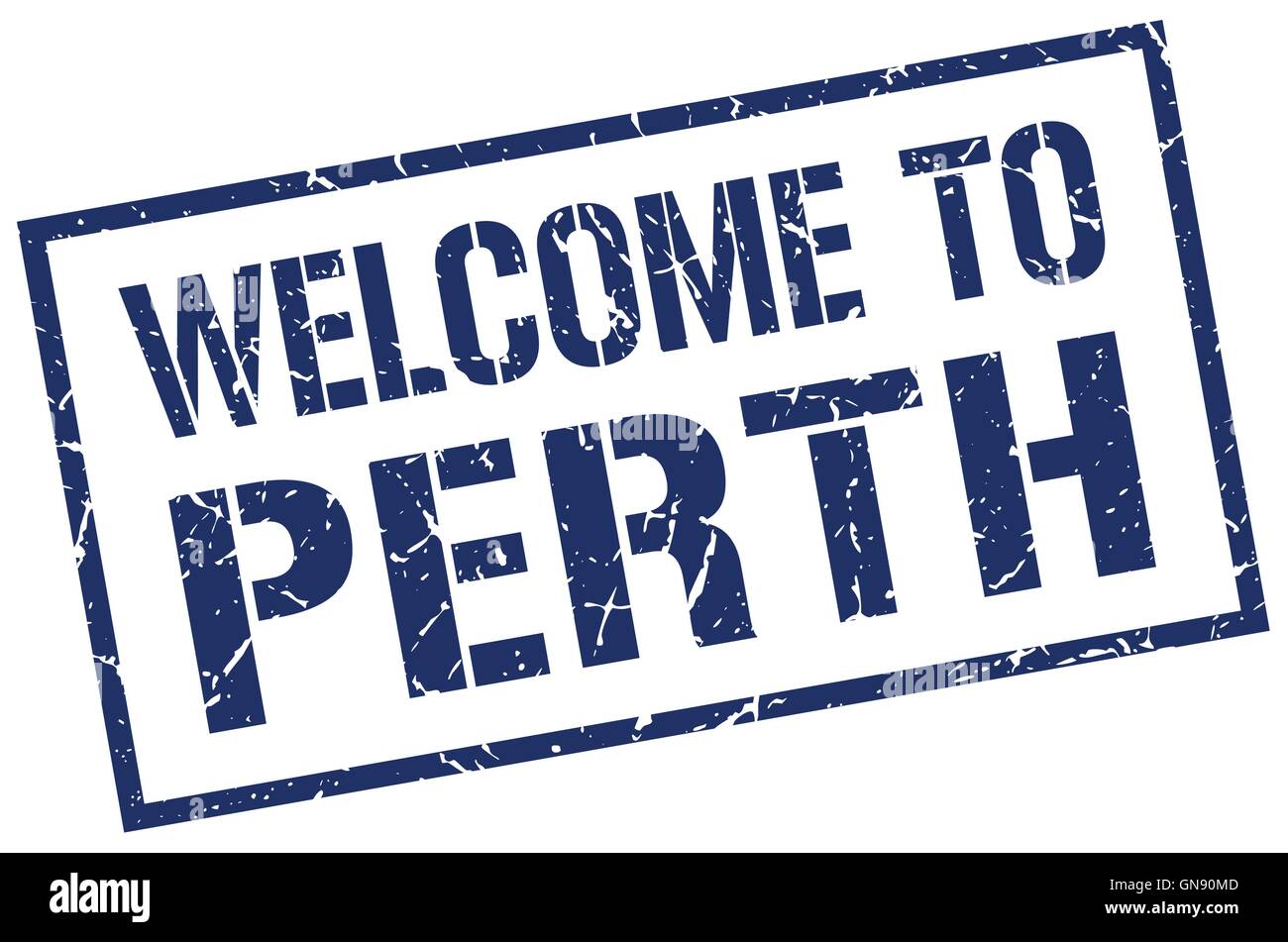 welcome to Perth stamp Stock Vector Image & Art - Alamy