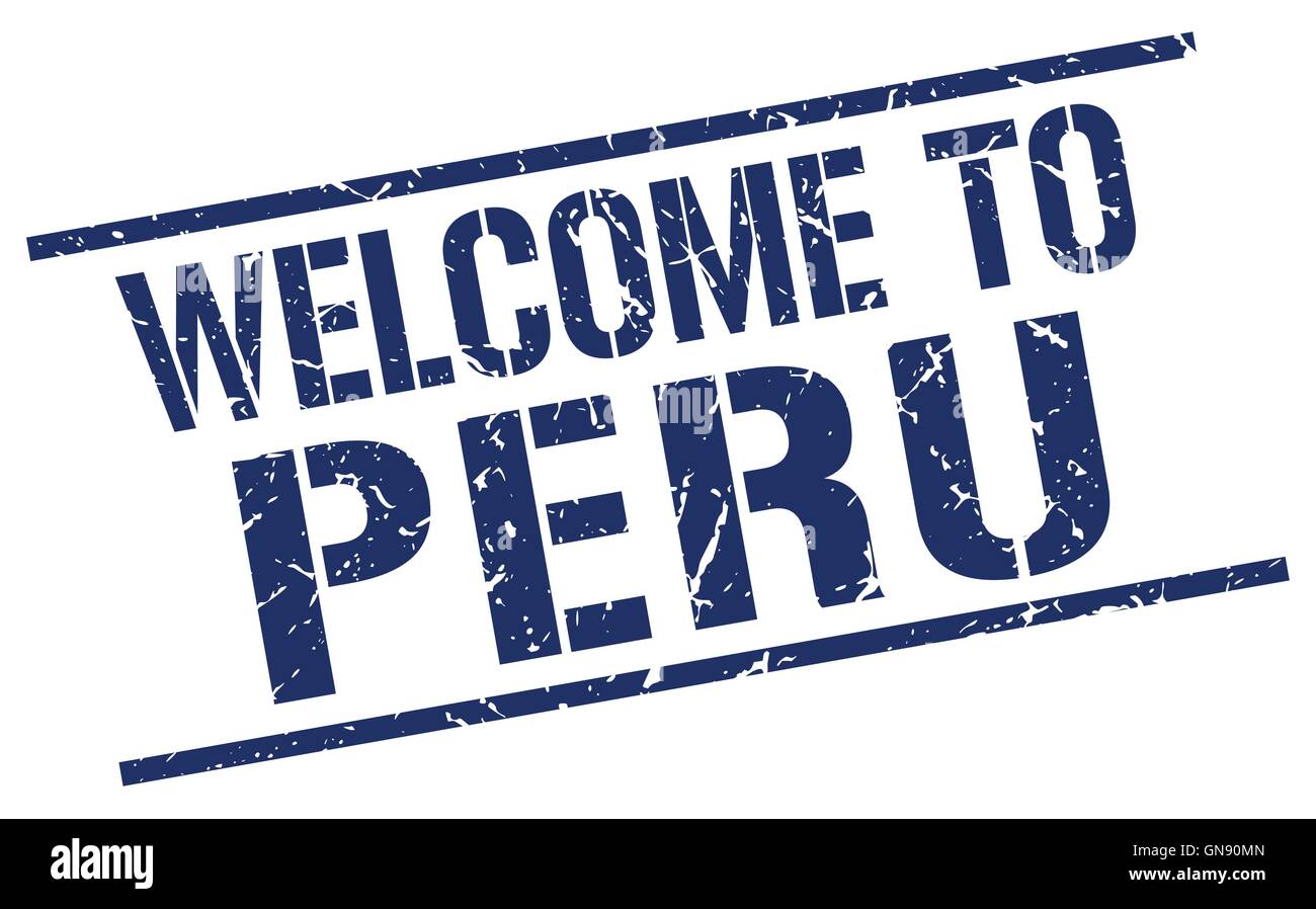 welcome to Peru stamp Stock Vector Image & Art - Alamy