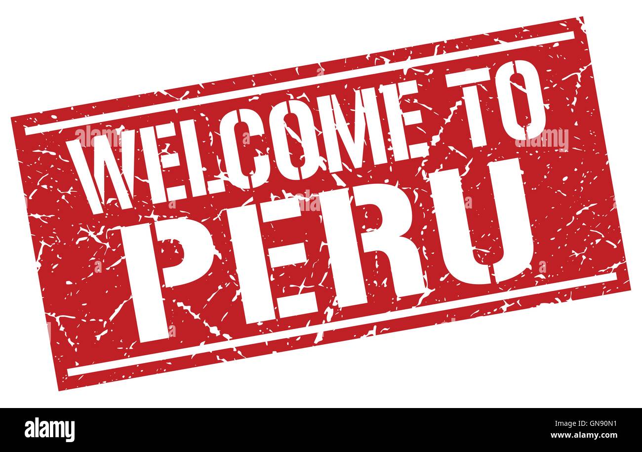 welcome to Peru stamp Stock Vector Image & Art - Alamy