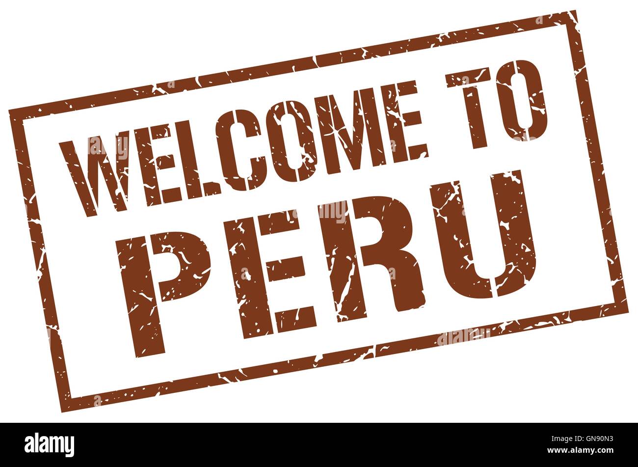 welcome to Peru stamp Stock Vector Image & Art - Alamy