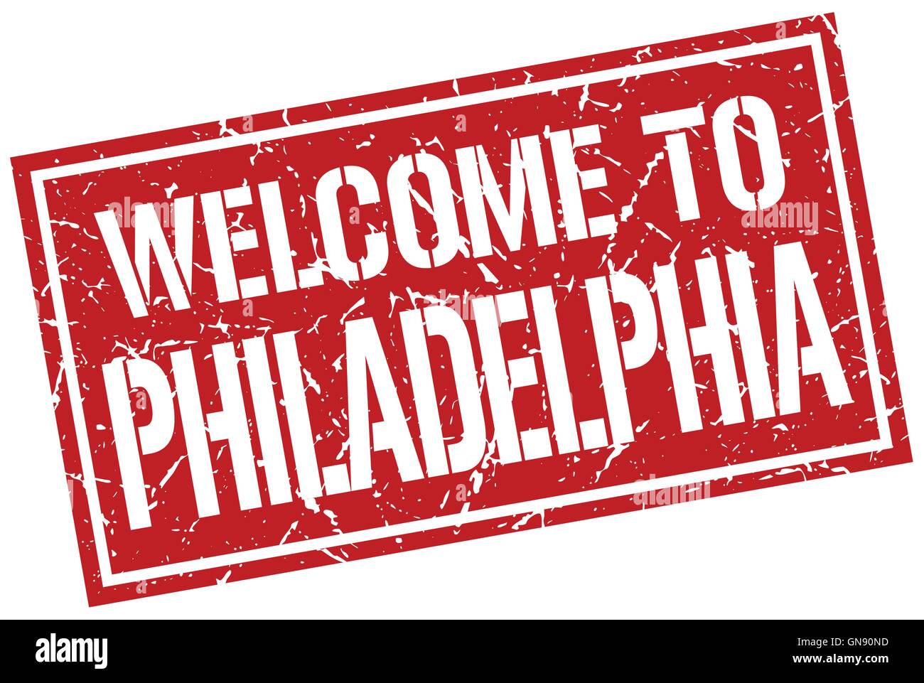 welcome to Philadelphia stamp Stock Vector Image & Art - Alamy