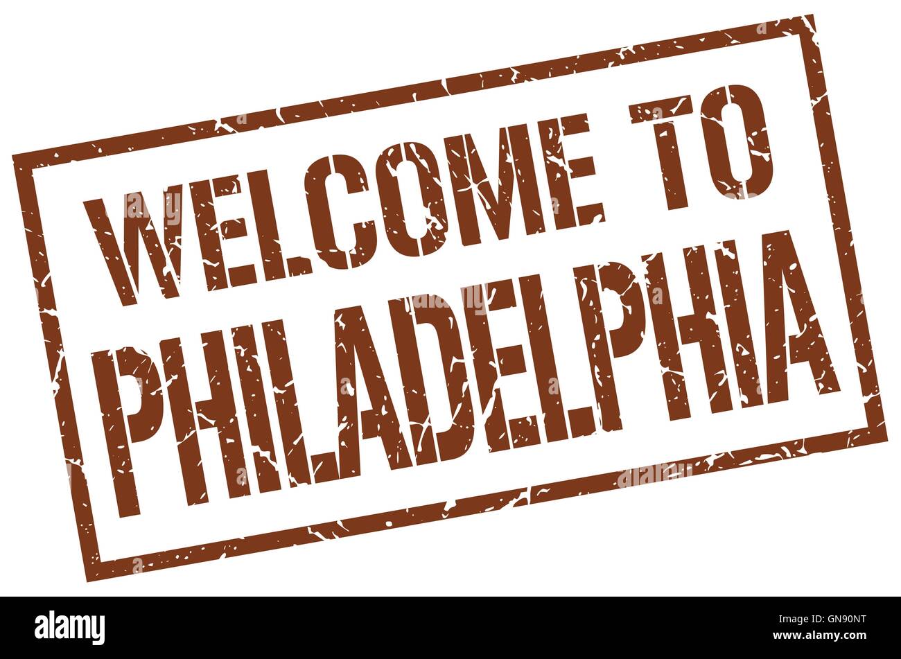 welcome to Philadelphia stamp Stock Vector Image & Art - Alamy