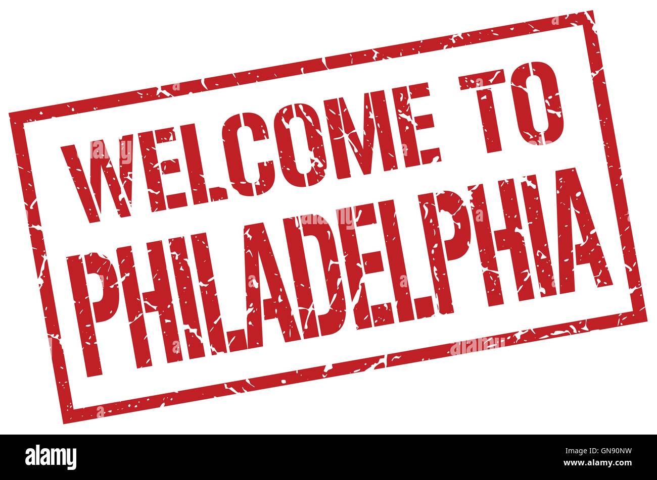 welcome to Philadelphia stamp Stock Vector Image & Art - Alamy