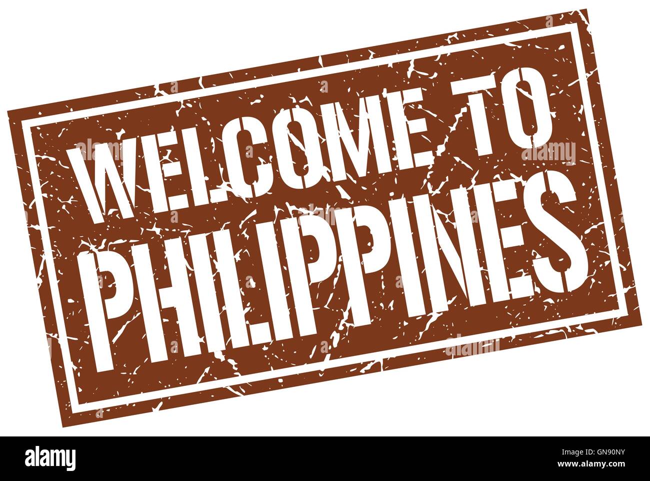 welcome to Philippines stamp Stock Vector Image & Art - Alamy