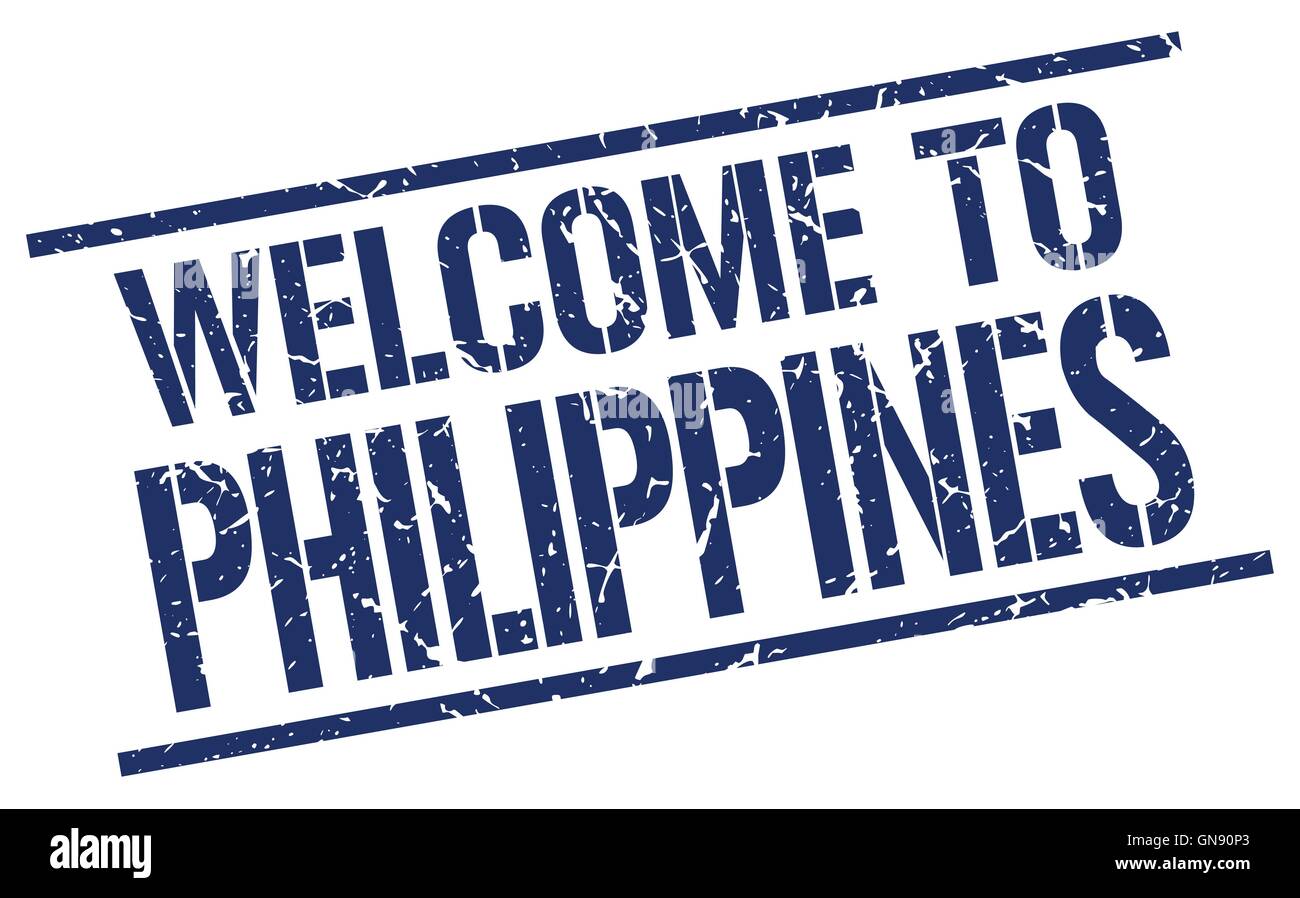welcome to Philippines stamp Stock Vector Image & Art - Alamy