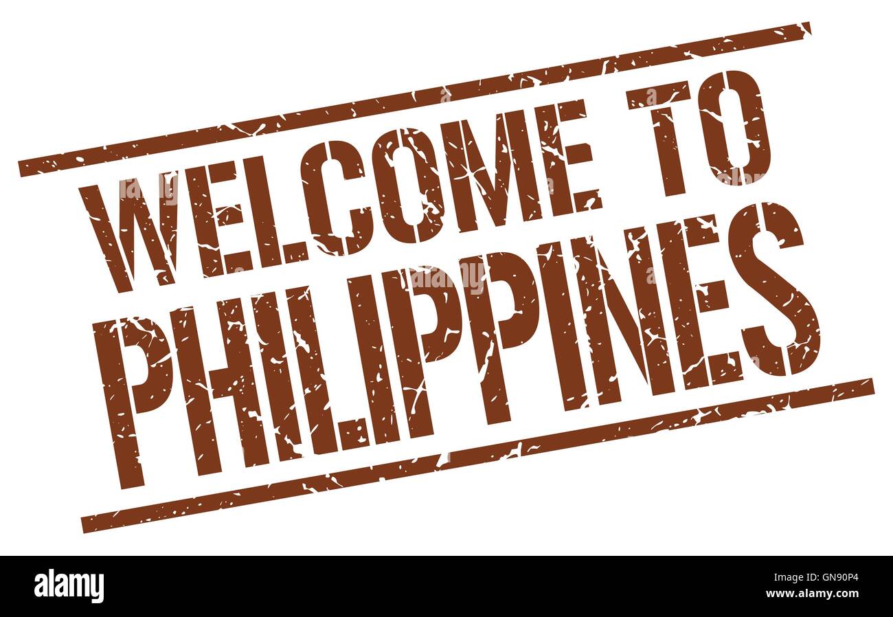 welcome to Philippines stamp Stock Vector Image & Art - Alamy