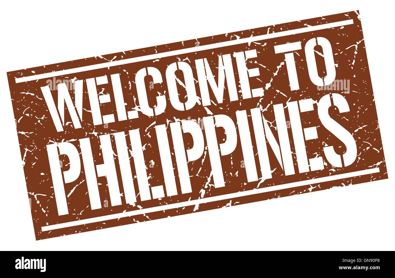 welcome to Philippines stamp Stock Vector Image & Art - Alamy