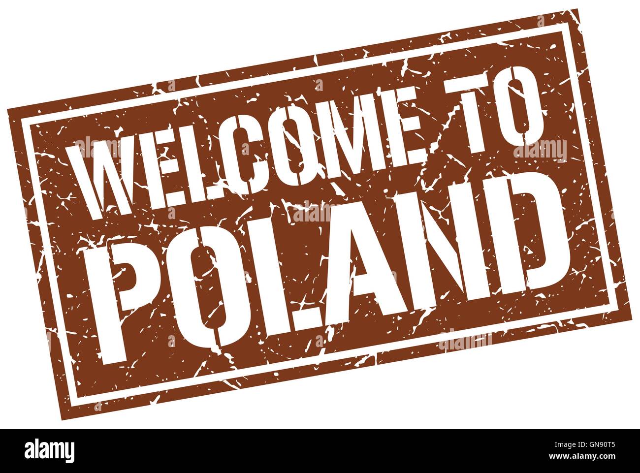 welcome to Poland stamp Stock Vector Image & Art - Alamy