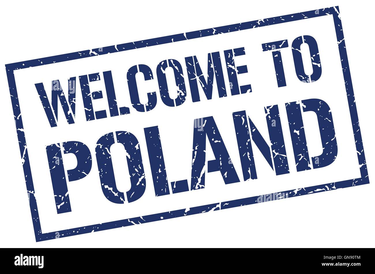 welcome to Poland stamp Stock Vector Image & Art - Alamy