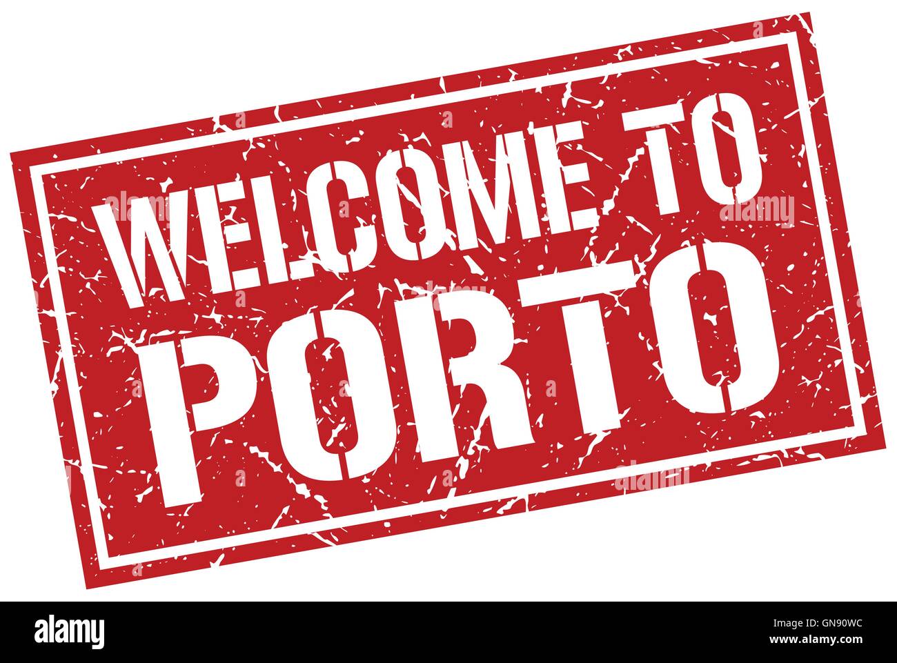 welcome to Porto stamp Stock Vector Image & Art - Alamy
