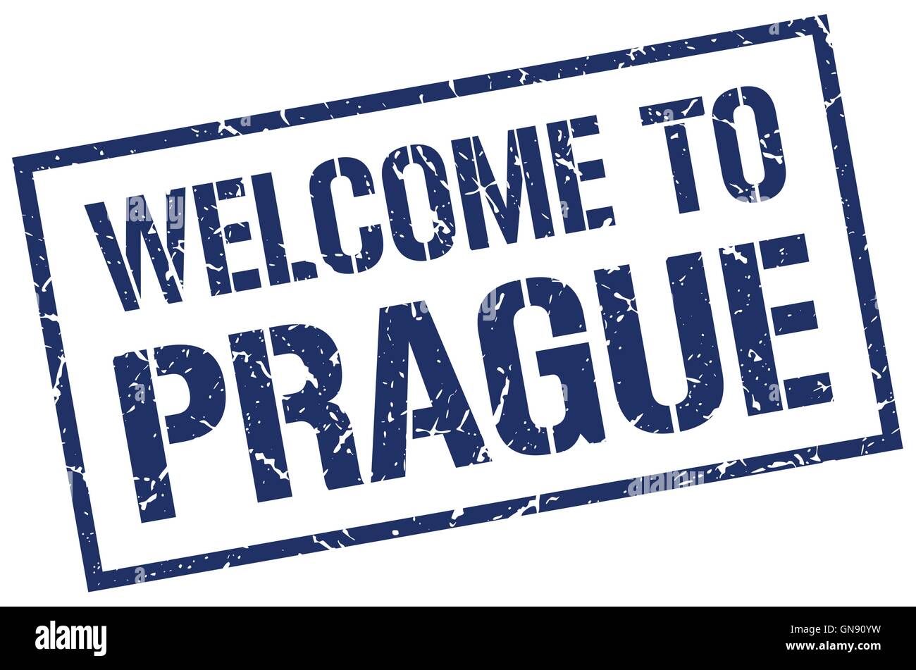 welcome to Prague stamp Stock Vector Image & Art - Alamy