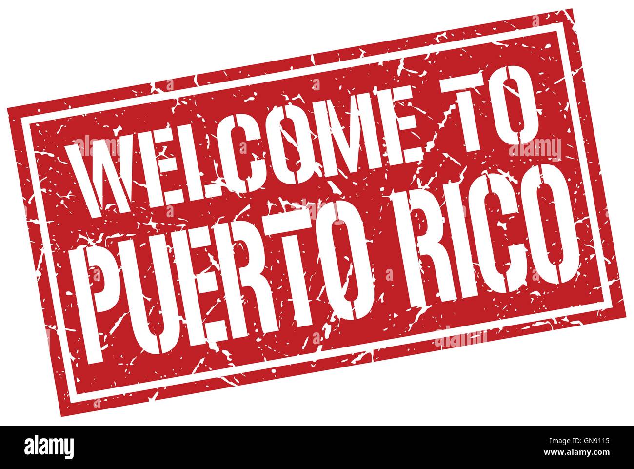 welcome to Puerto Rico stamp Stock Vector Image & Art - Alamy