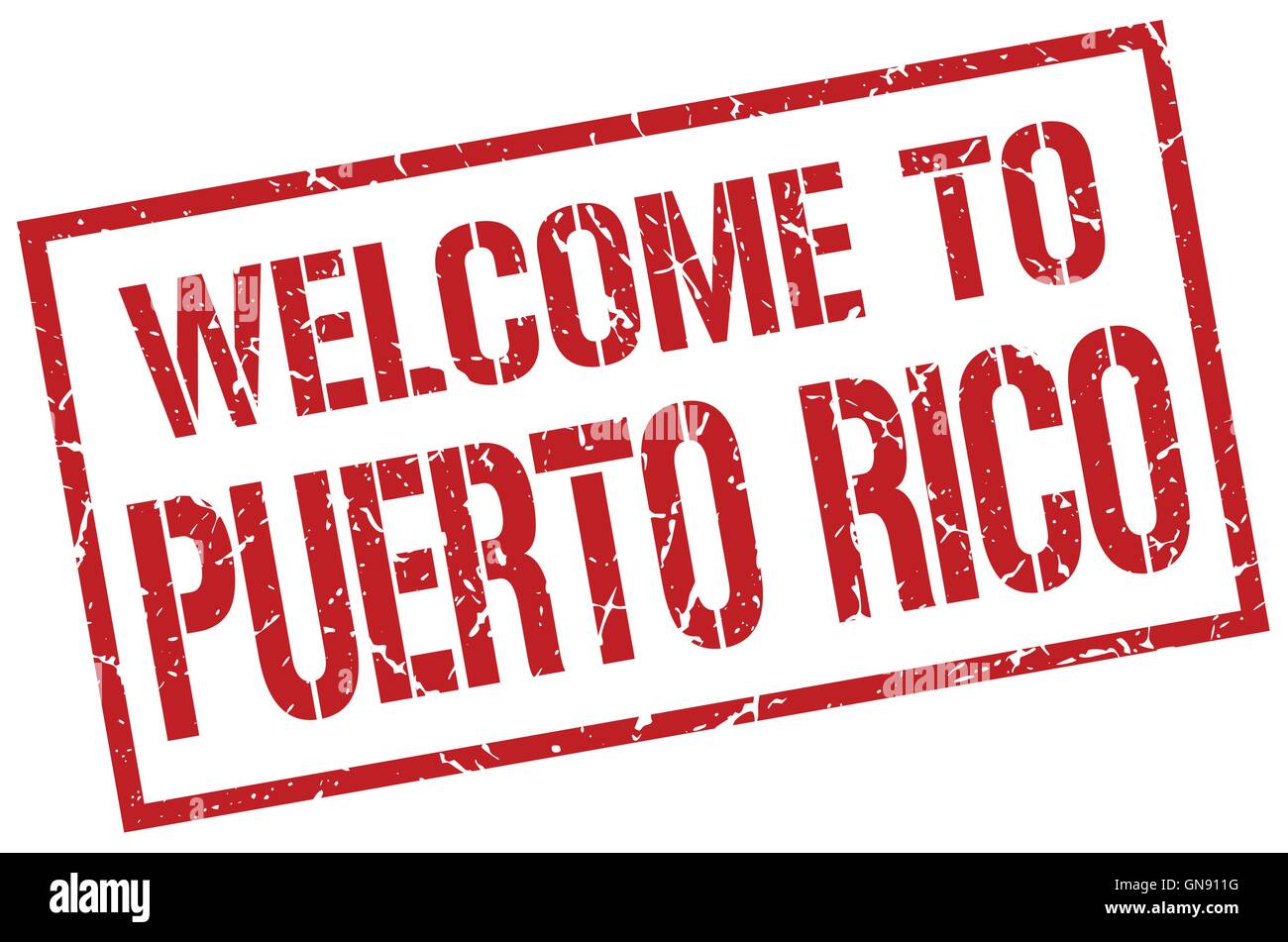 welcome to Puerto Rico stamp Stock Vector Image & Art - Alamy