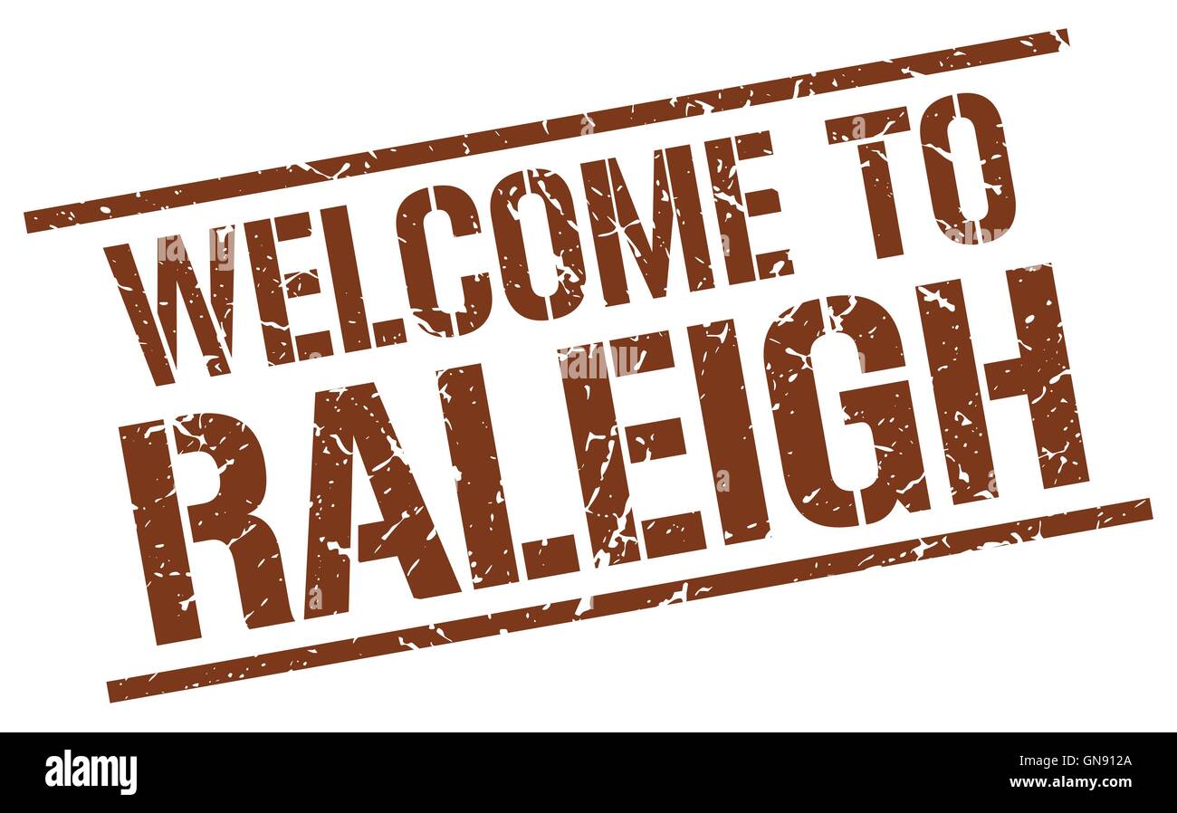 welcome to Raleigh stamp Stock Vector Image & Art - Alamy
