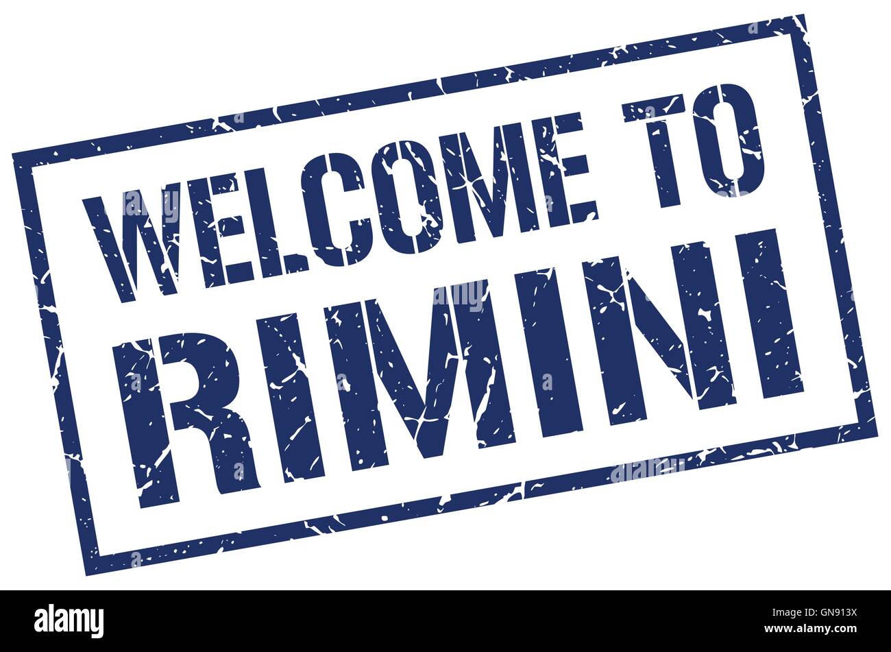 welcome to Rimini stamp Stock Vector Image & Art - Alamy
