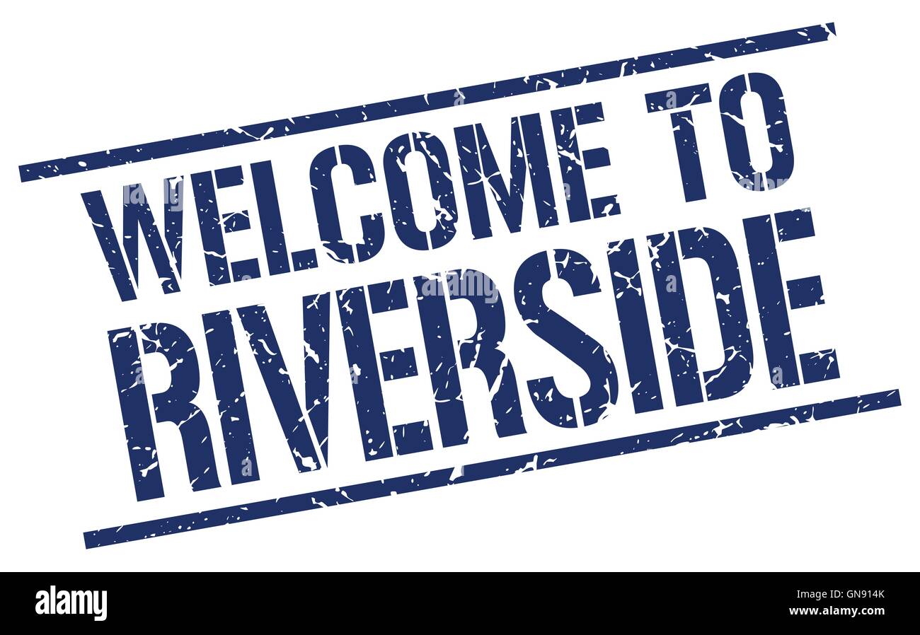 welcome to Riverside stamp Stock Vector Image & Art - Alamy
