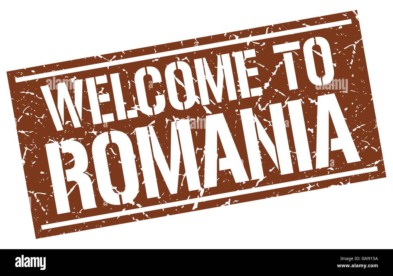 Welcome to romania Stock Vector Images - Alamy