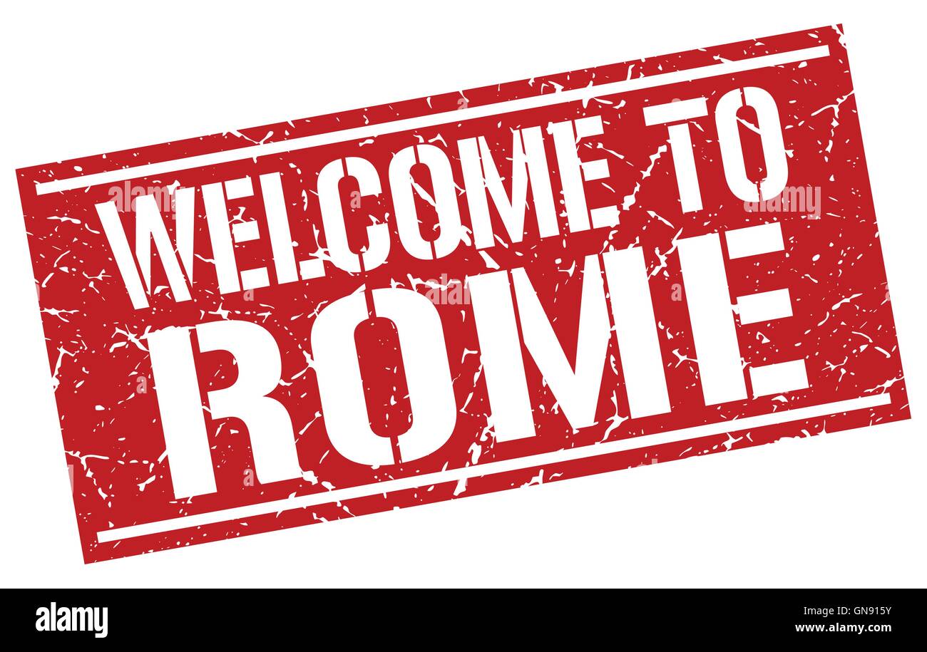 Welcome to rome Cut Out Stock Images & Pictures - Alamy