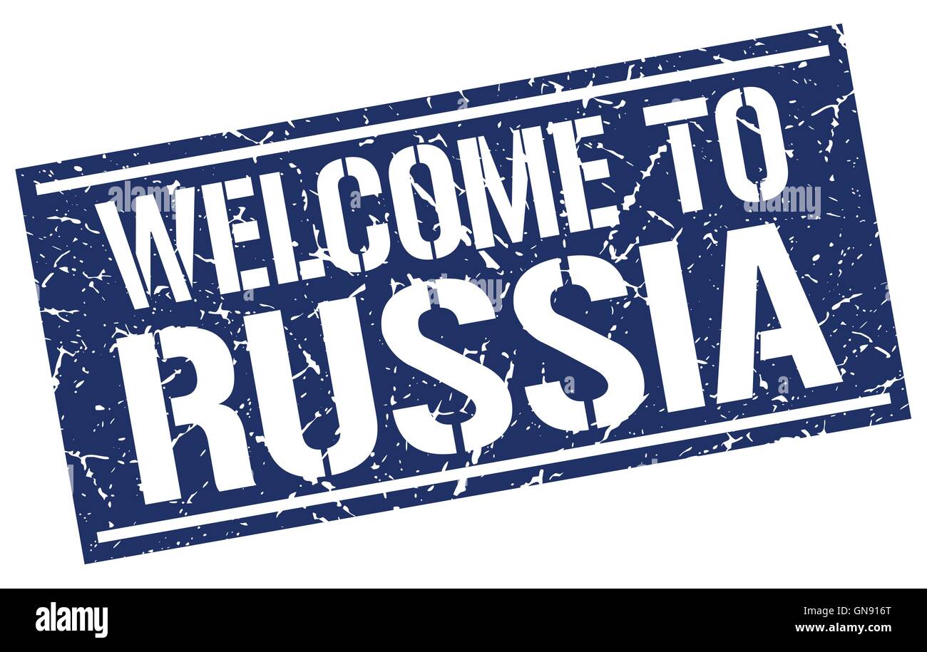 welcome to Russia stamp Stock Vector Image & Art - Alamy