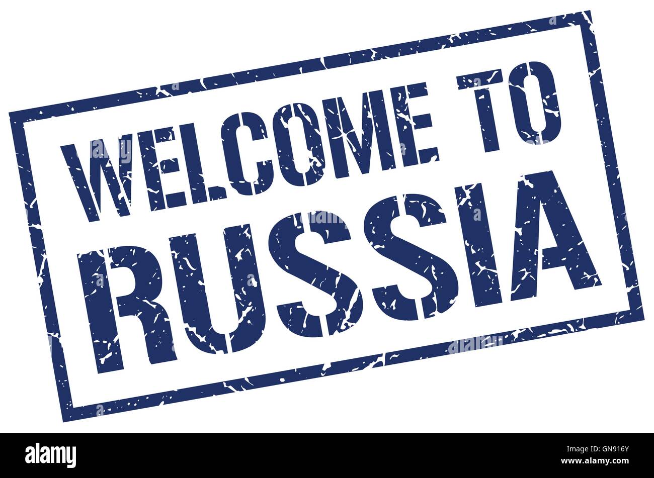 welcome to Russia stamp Stock Vector Image & Art - Alamy
