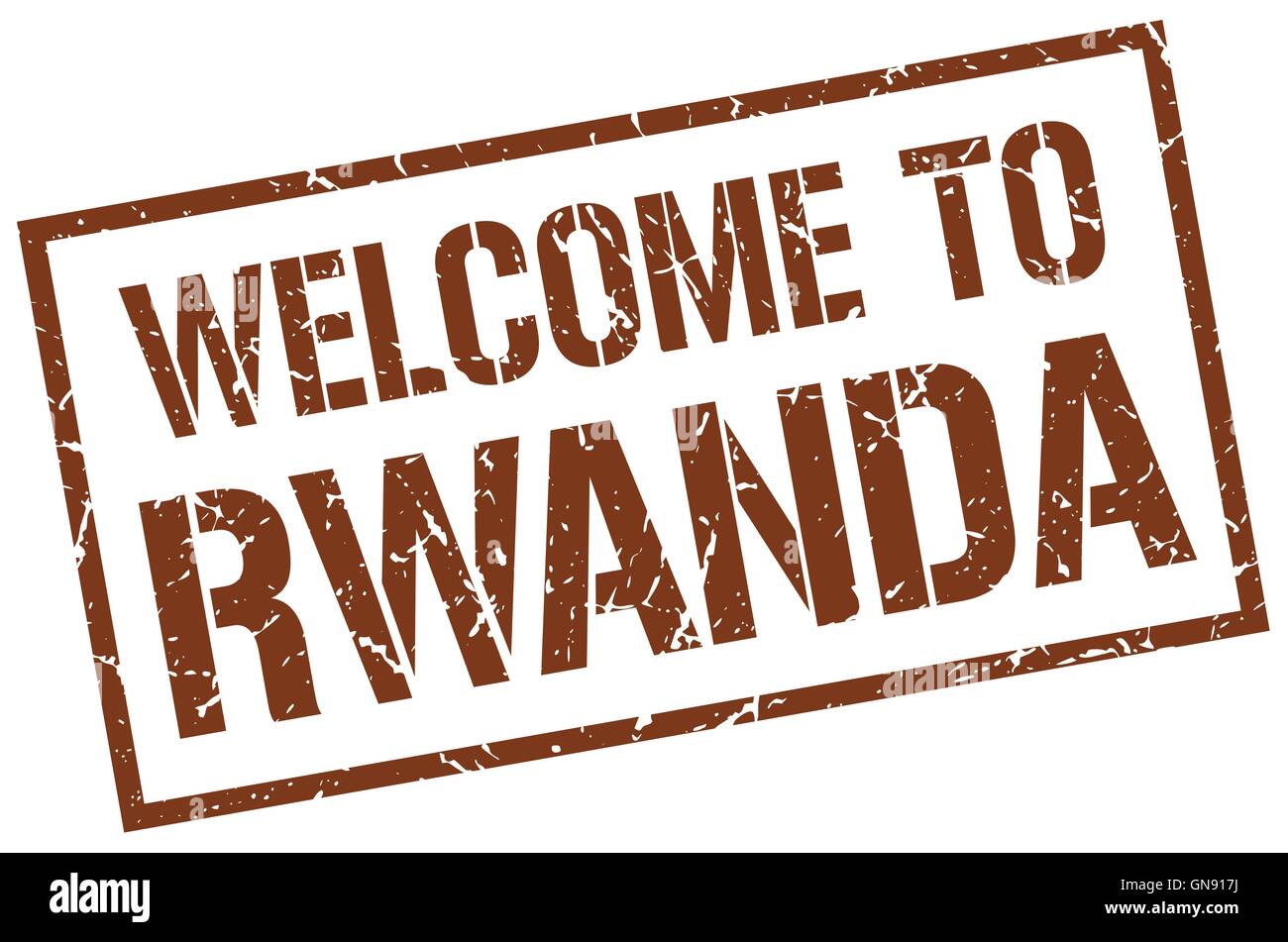welcome to Rwanda stamp Stock Vector Image & Art - Alamy