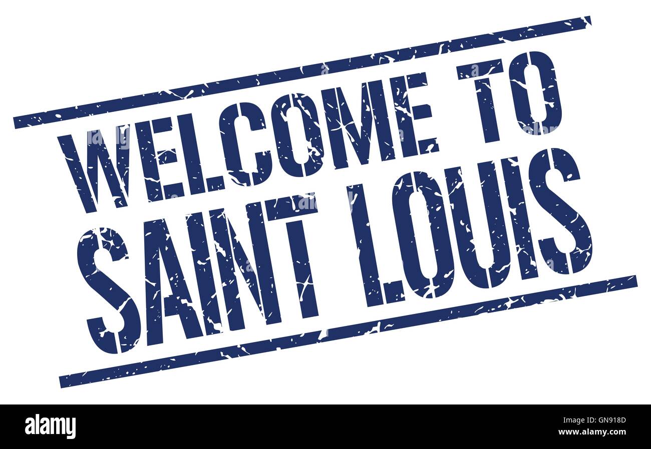 welcome to Saint Louis stamp Stock Vector Image & Art - Alamy