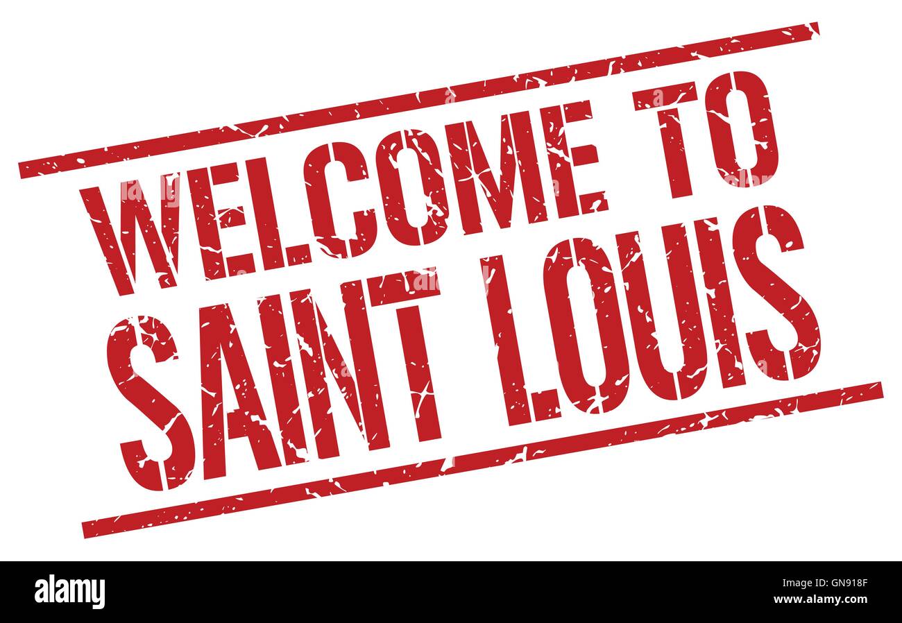 welcome to Saint Louis stamp Stock Vector Image & Art - Alamy