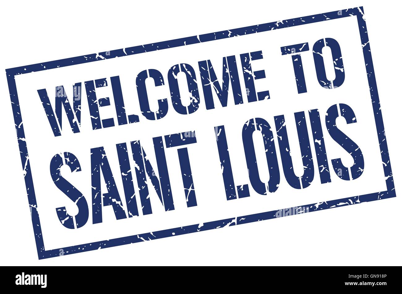 welcome to Saint Louis stamp Stock Vector Image & Art - Alamy