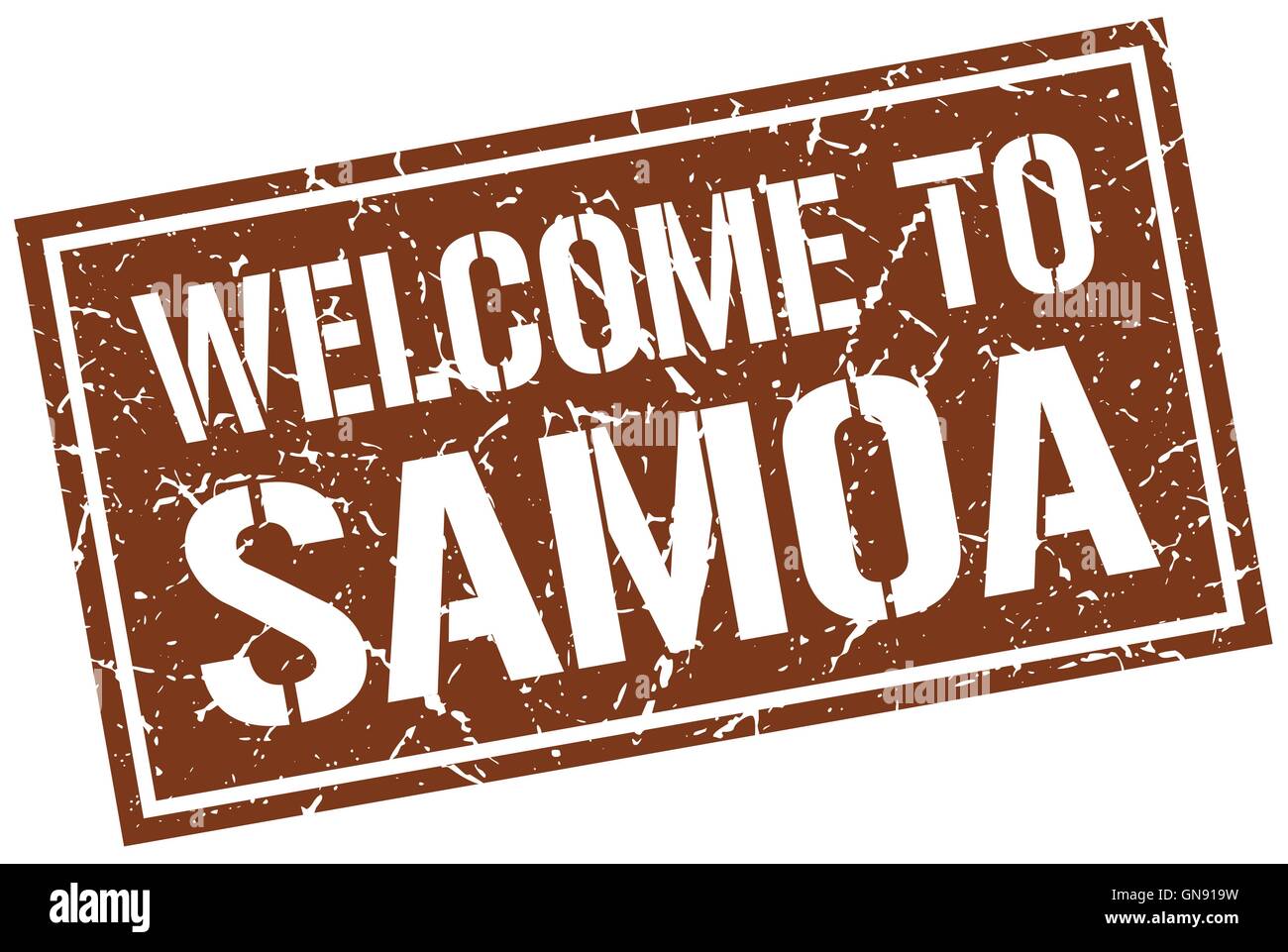 welcome to Samoa stamp Stock Vector Image & Art - Alamy