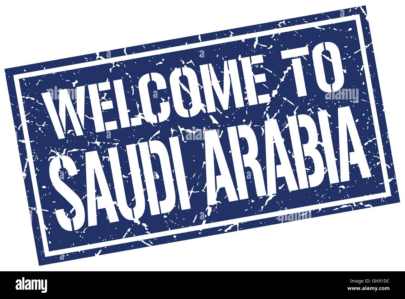 welcome to Saudi Arabia stamp Stock Vector Image & Art - Alamy