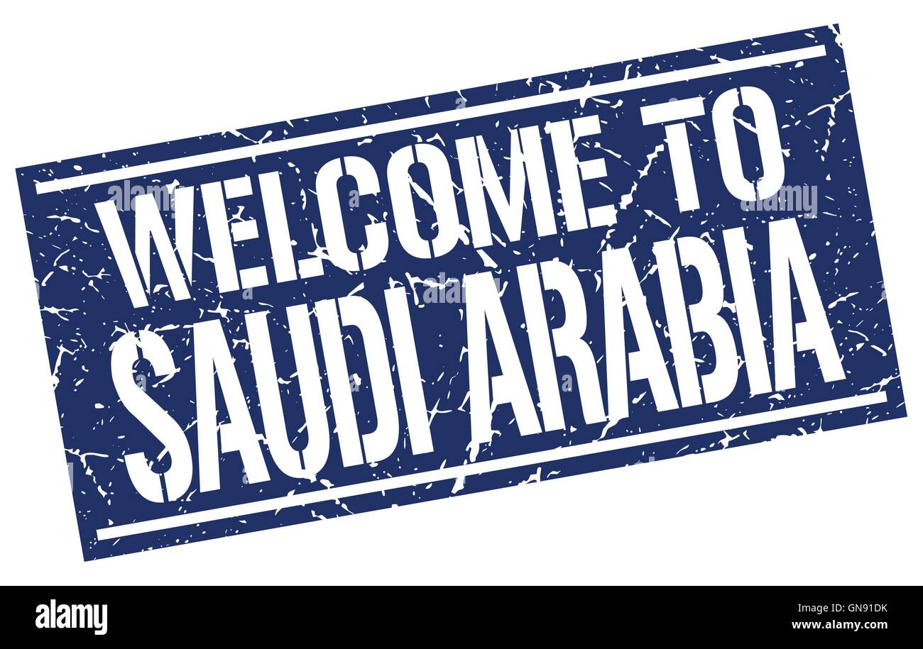 welcome to Saudi Arabia stamp Stock Vector Image & Art - Alamy