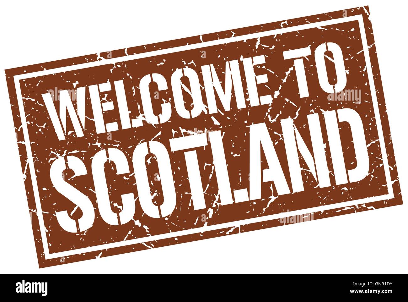 welcome to Scotland stamp Stock Vector Image & Art - Alamy