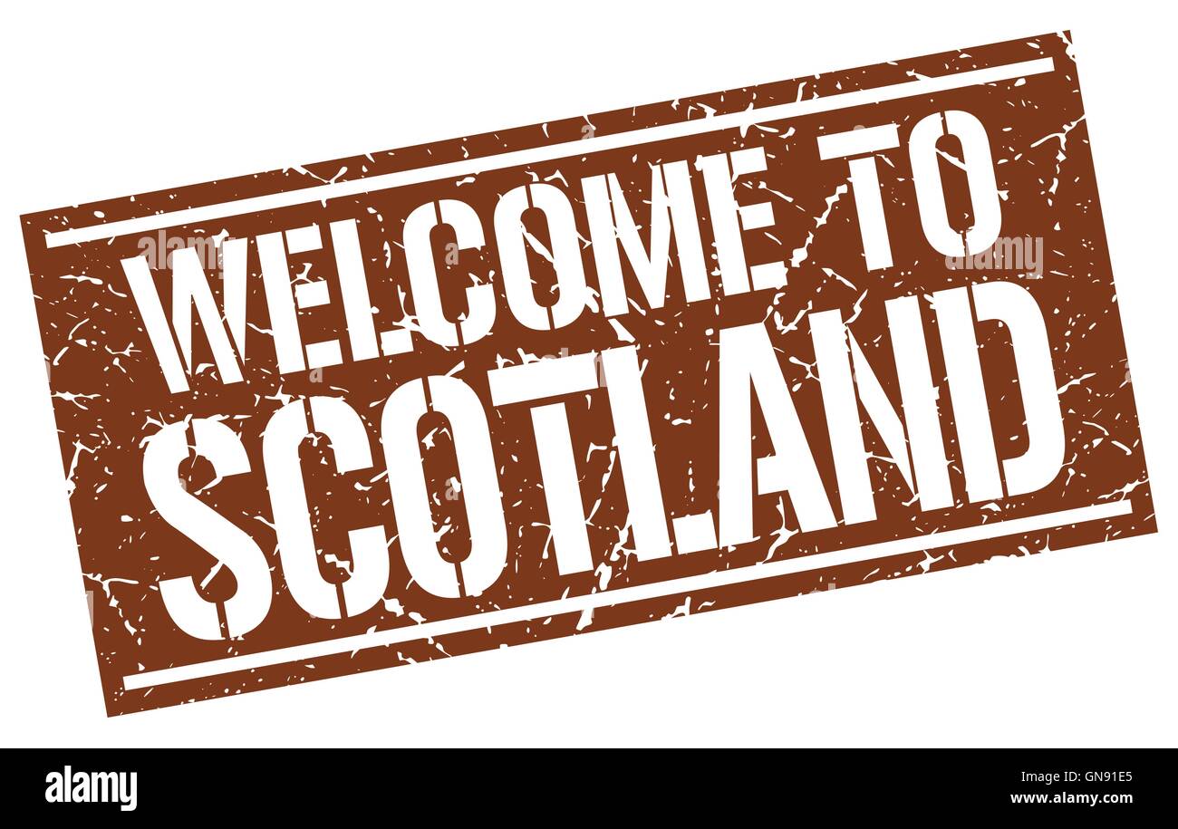 Welcome to scotland Stock Vector Images - Alamy
