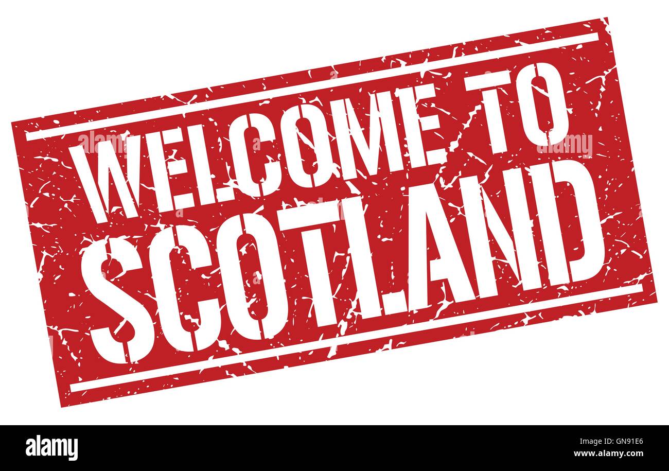 Welcome to scotland Stock Vector Images - Alamy